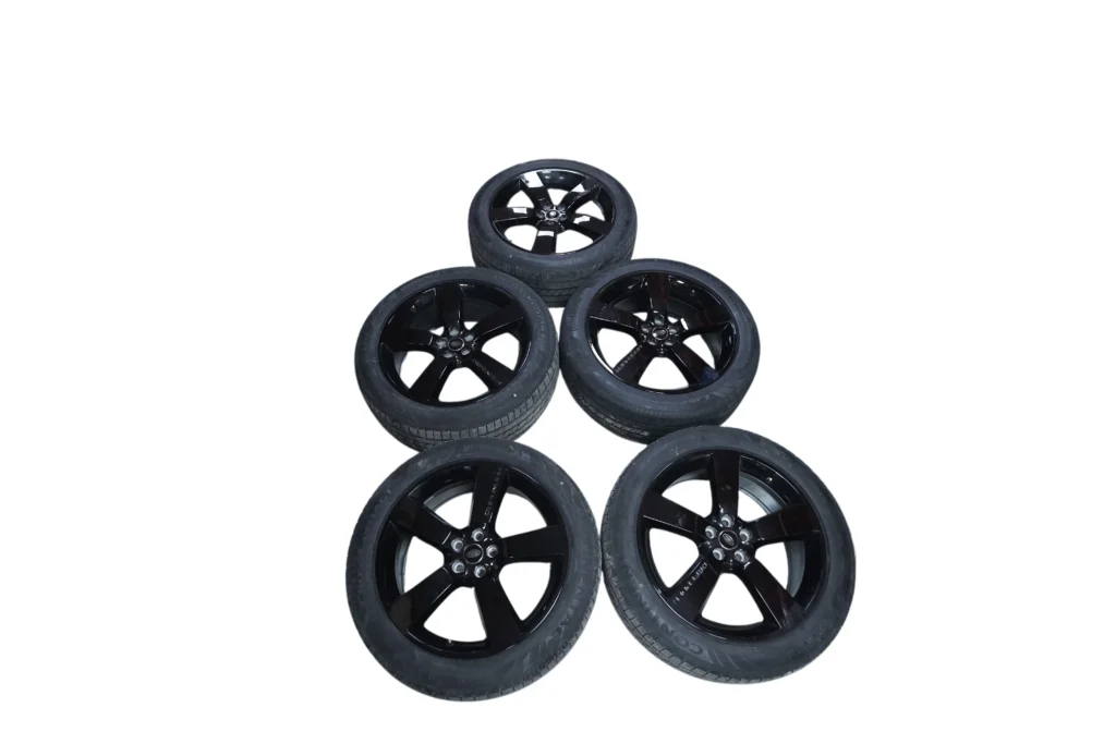 Land Rover Defender 22 inch Wheel Rims with Continental Tyres Black OEM ...